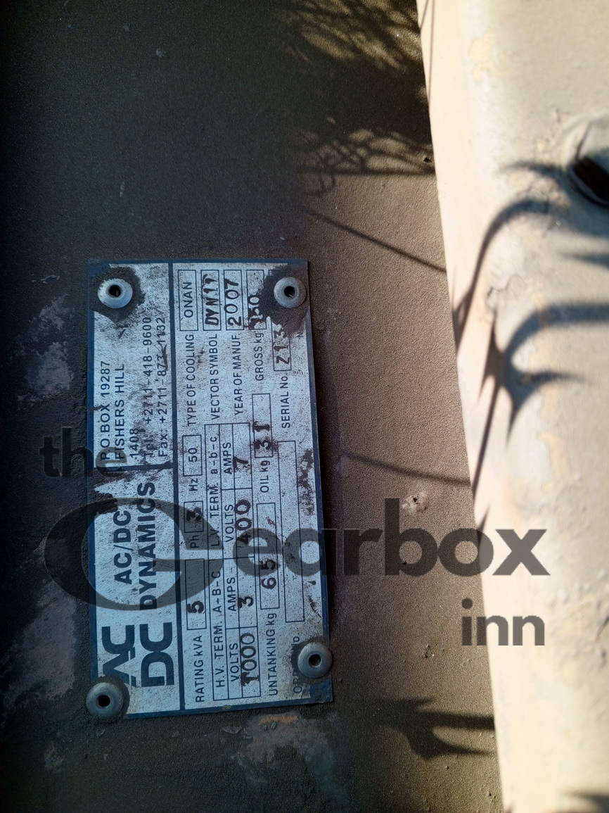 ACDC 1000HT, 400LT TRANSFORMER (STAND ALONE) (142) | The Gearbox Inn
